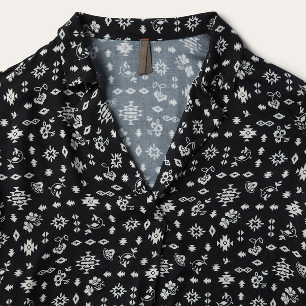Southwestern Ditzy Print Blouse | Stetson