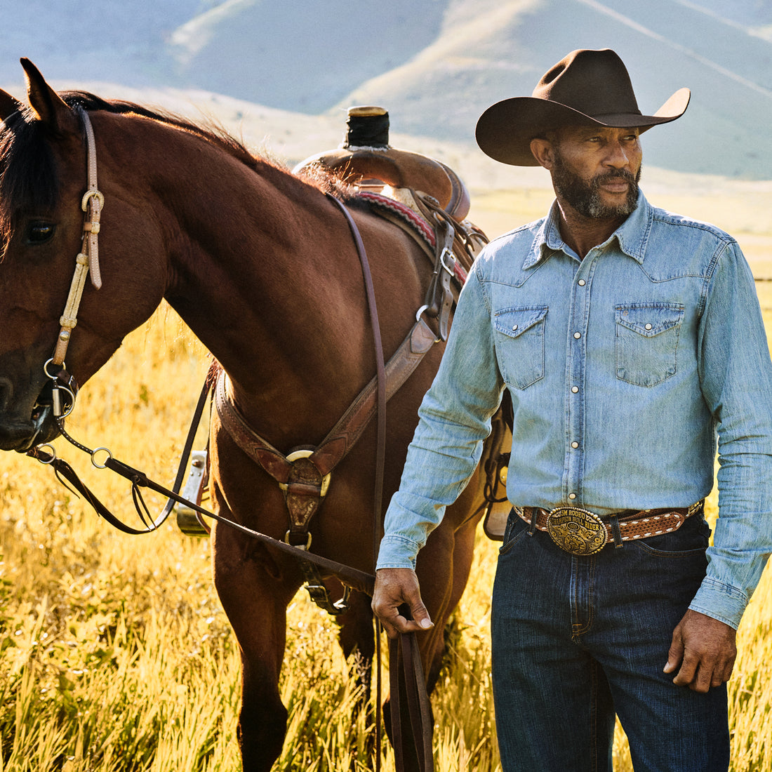 Long-Sleeved Denim Shirt | Stetson