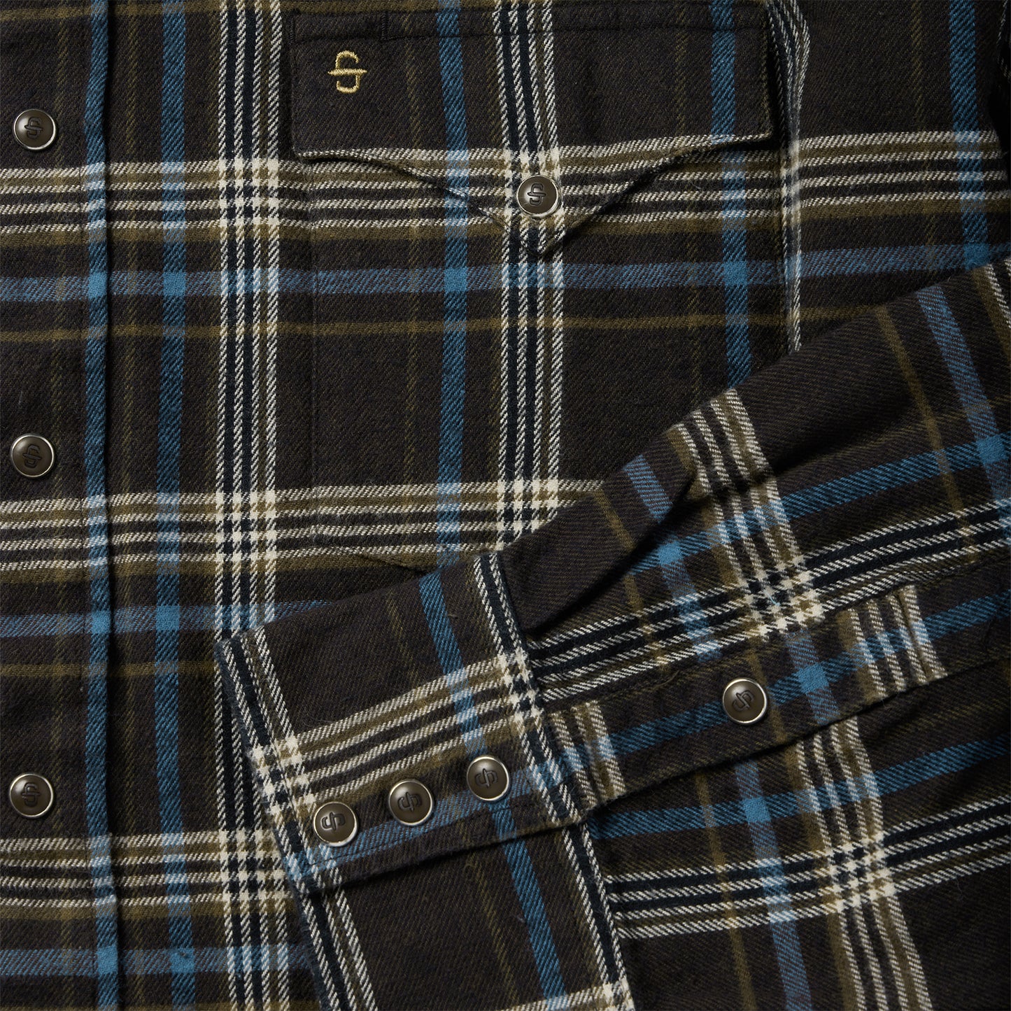 Brown Plaid Flannel Western Shirt | Stetson