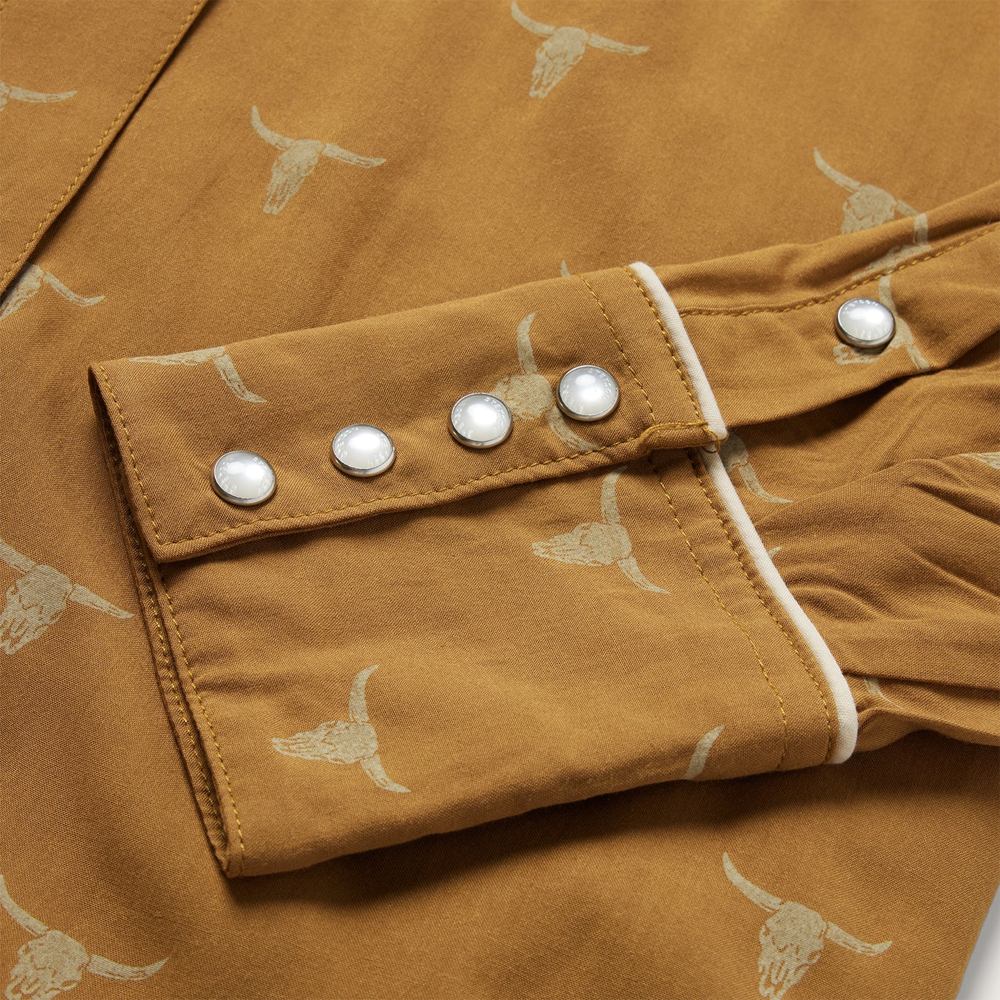 Mojave Longhorn Print Snap Western Shirt | Stetson