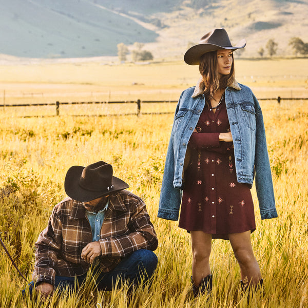 Brown Plaid Western Coat | Stetson