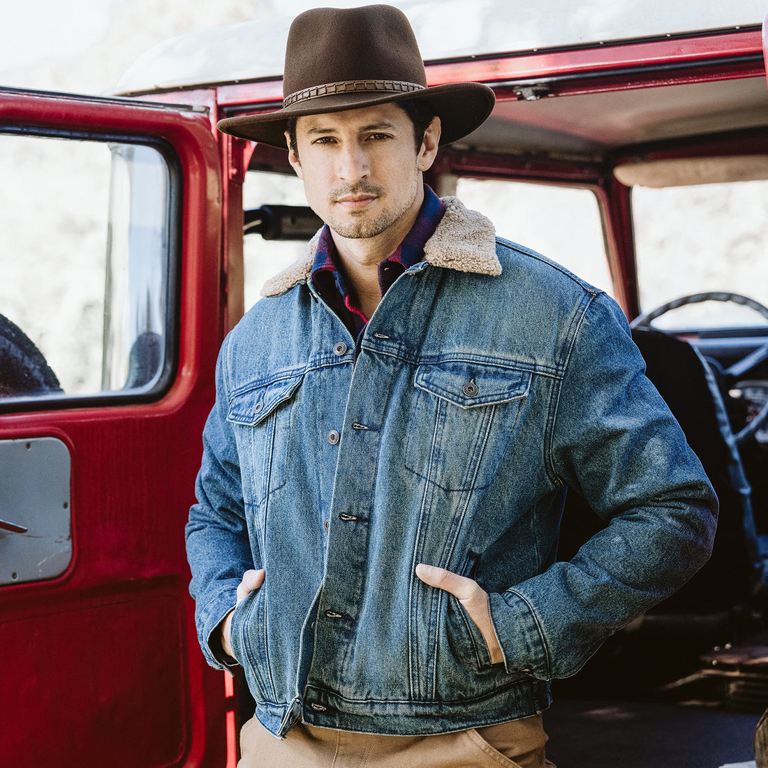 Denim Sherpa Jacket | Stetson