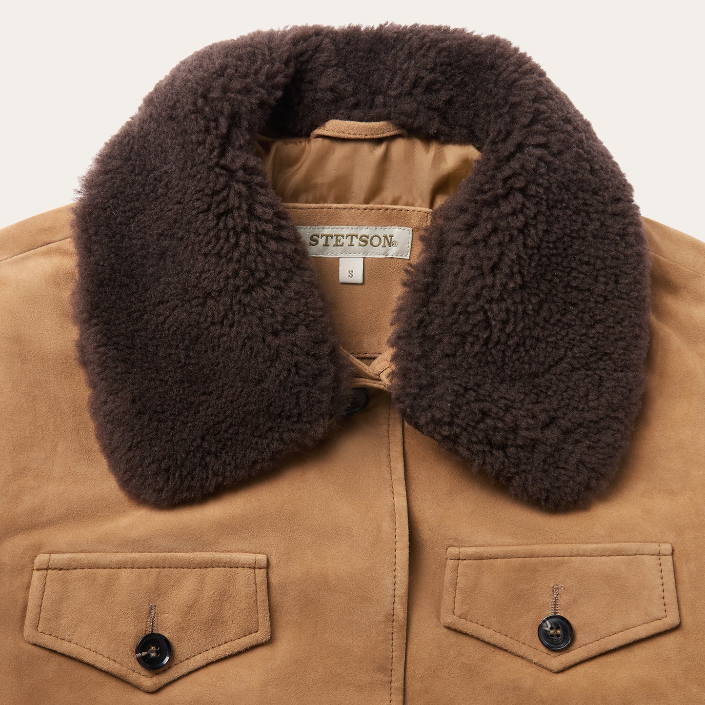 Suede Shearling Cropped Jacket | Stetson