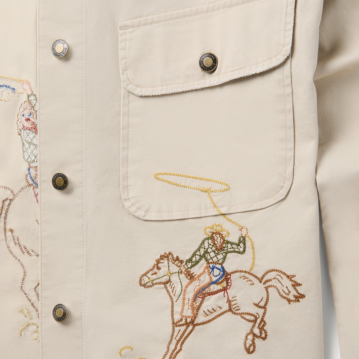 Embroidered Canvas Utility Jacket | Stetson