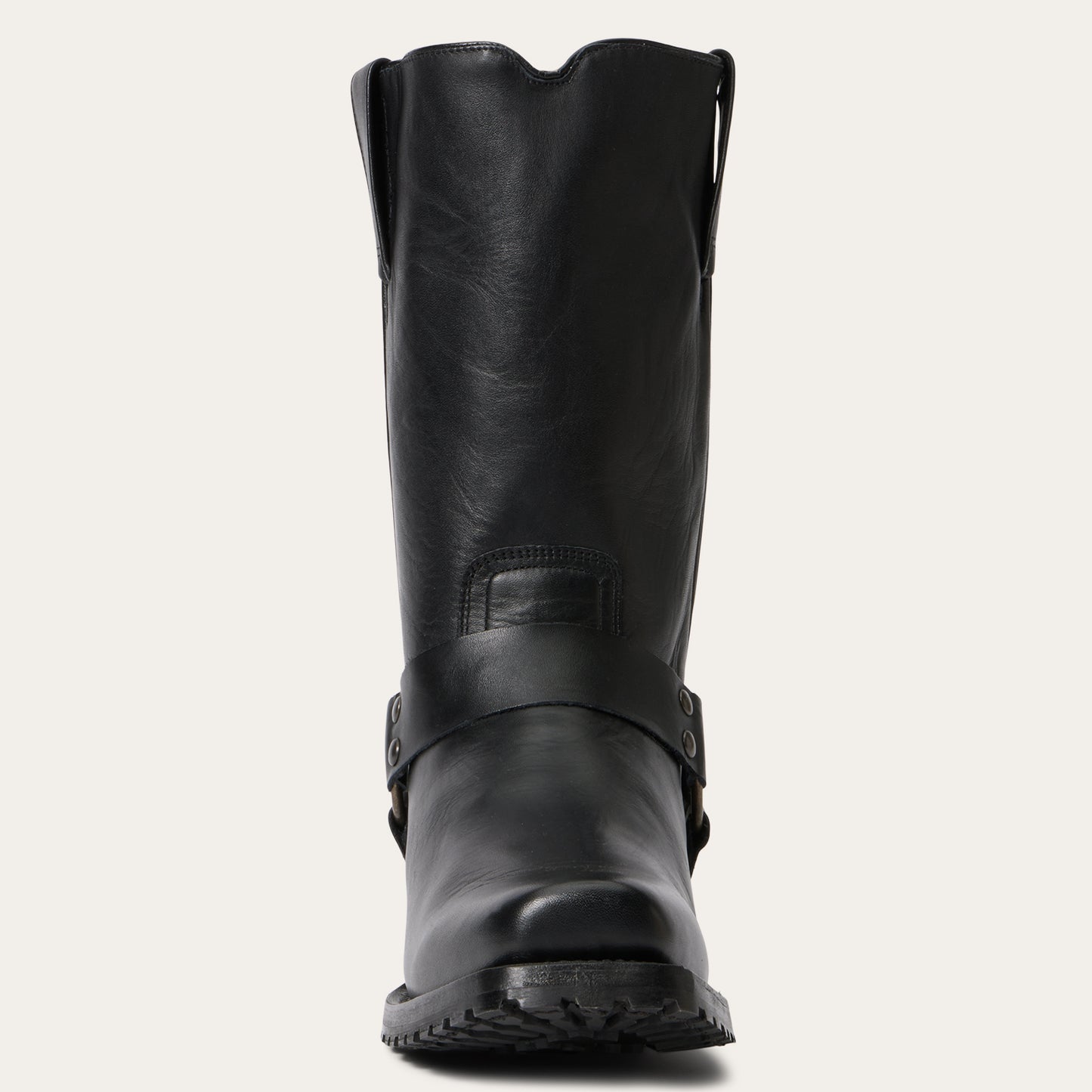 STETSON Men's Black Harness Moto Boots | Engineer Boots
