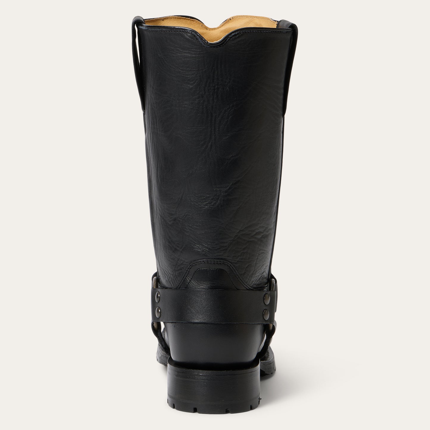 STETSON Men's Black Harness Moto Boots | Engineer Boots