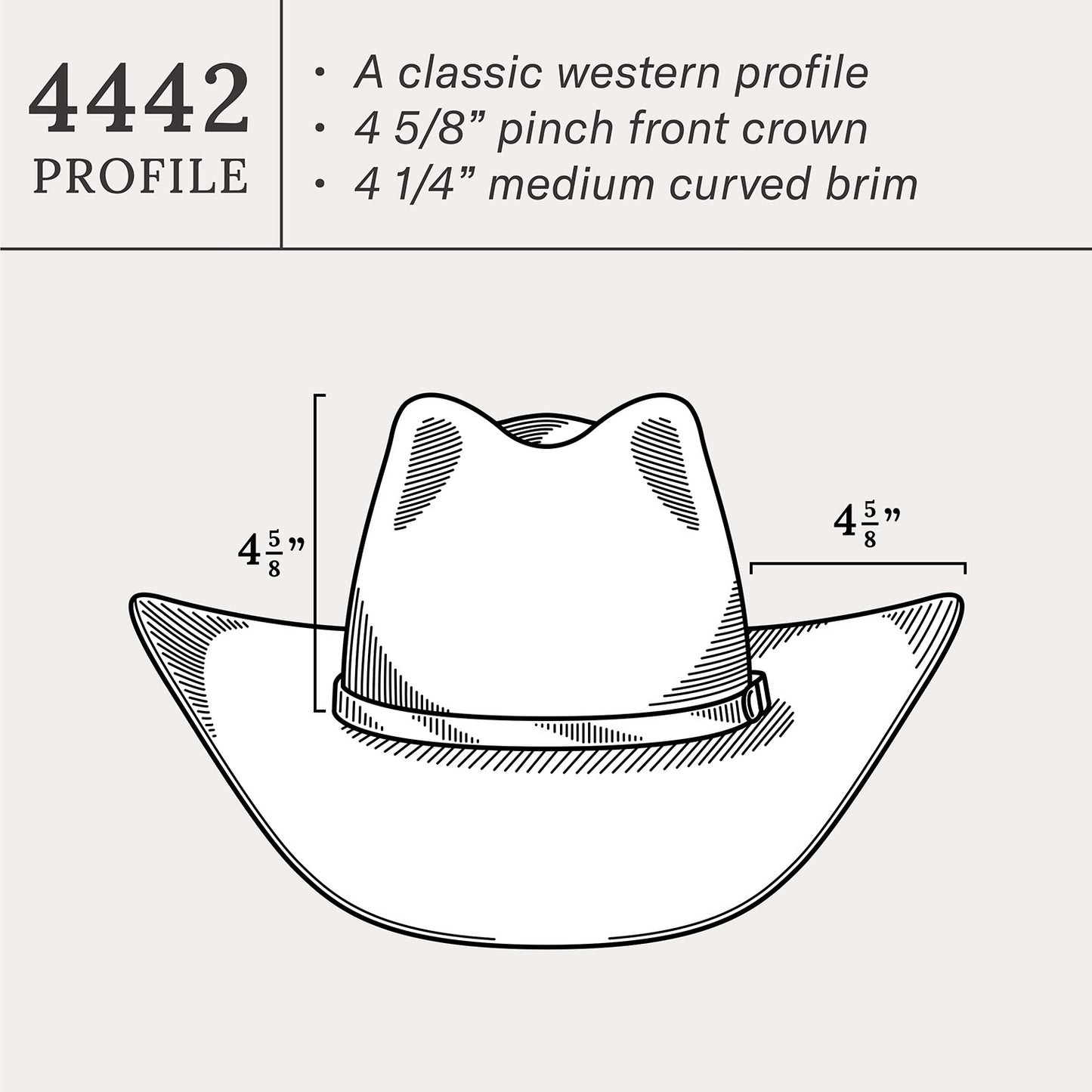 Acoustic 6X Cowboy Hat - Pinch Front Crown | Stetson