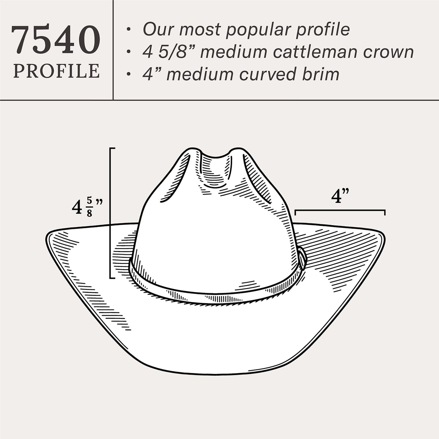Lariat 5X Cowboy Hat - 4 5/8" Crown | Stetson