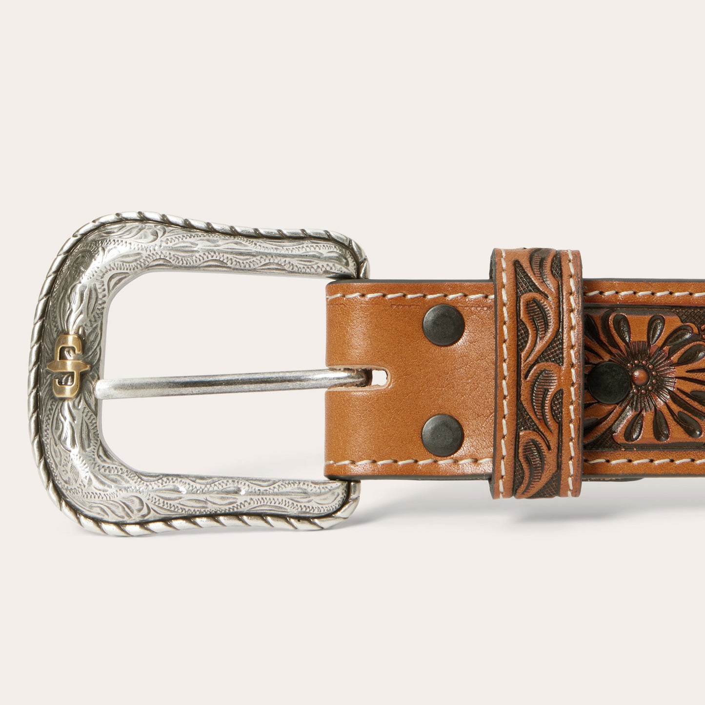 Tooled Tab Belt | Stetson