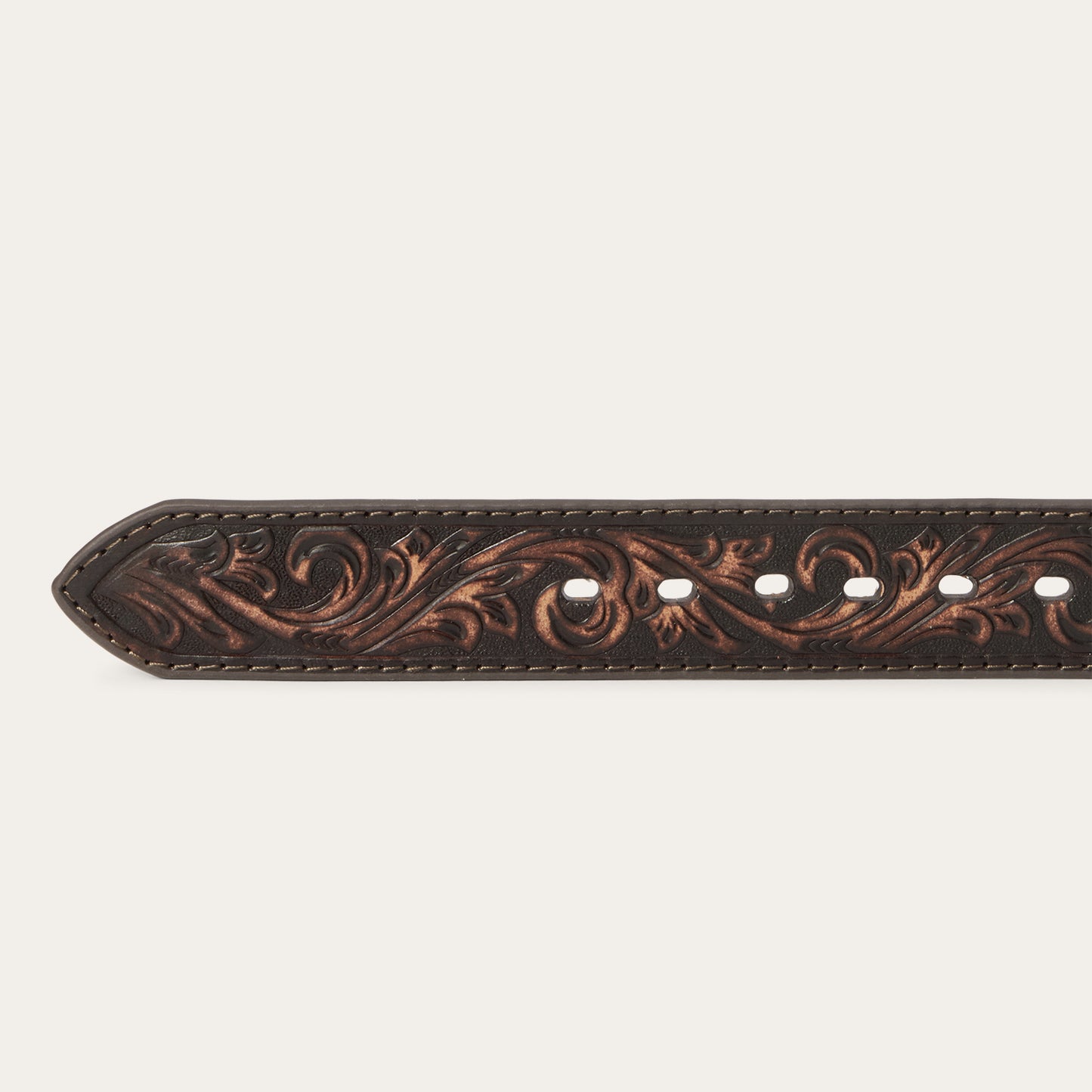 Embroidered Tooled Tab Belt | Stetson