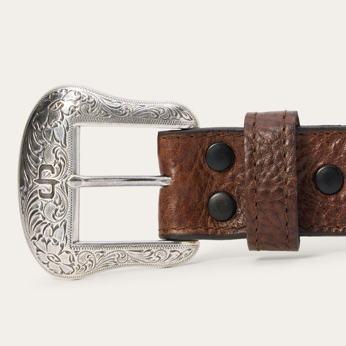 Bison Leather Concho Belt | Stetson