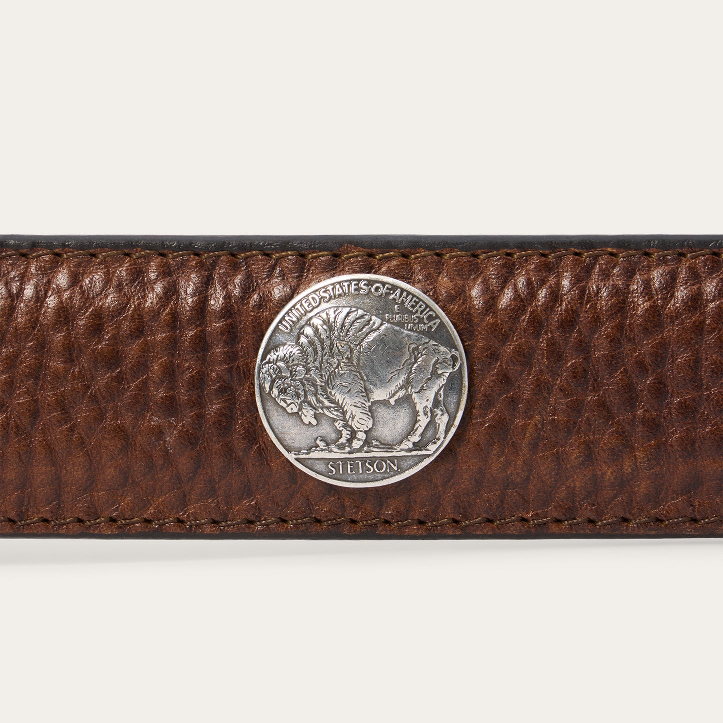 Bison Leather Concho Belt | Stetson