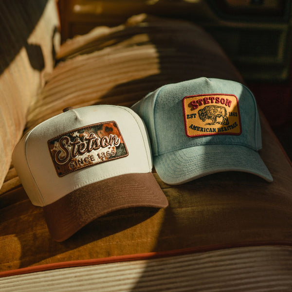 Cowhide Patch Trucker Hat | Stetson