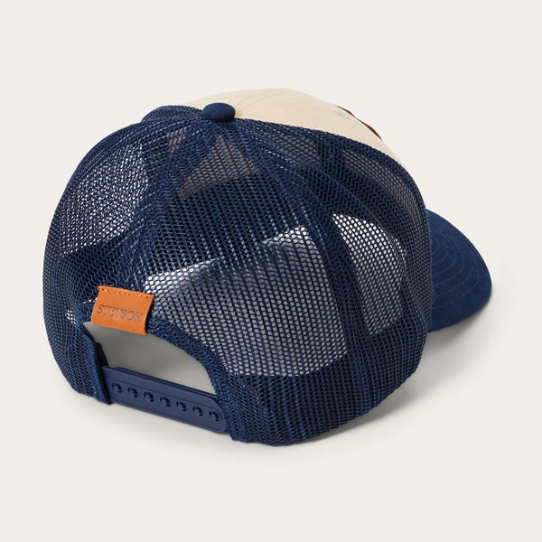 Khaki Arrowhead Patch Trucker Cap | Stetson