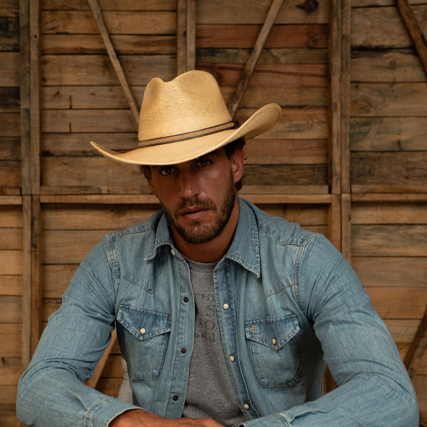 Long-Sleeved Denim Shirt | Stetson