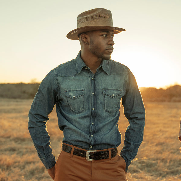 Medium Blue Denim Shirt | Stetson