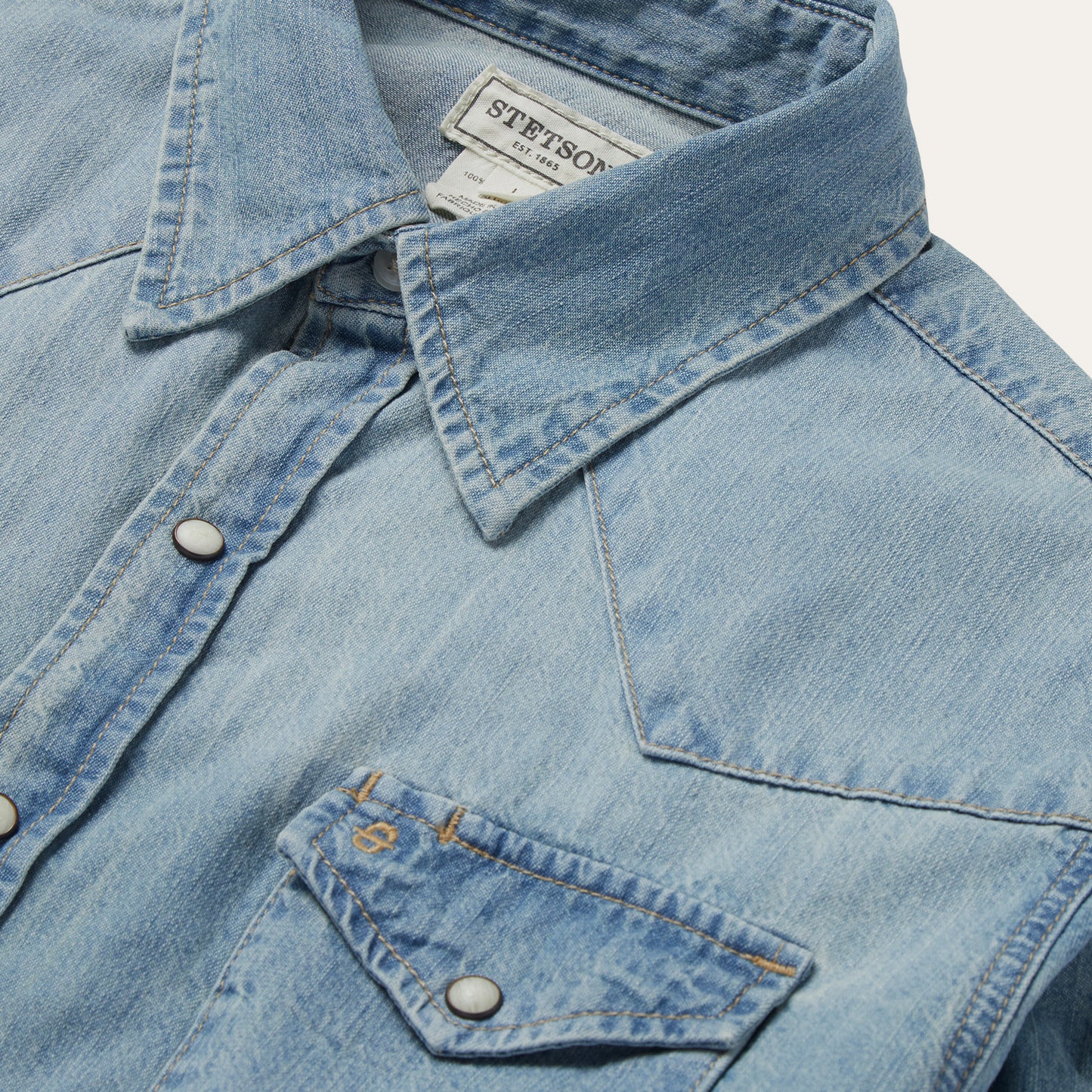Long-Sleeved Denim Shirt | Stetson