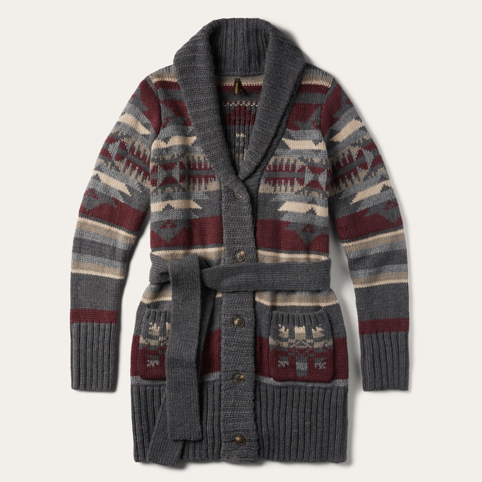 Aztec Belted Cardigan | Stetson