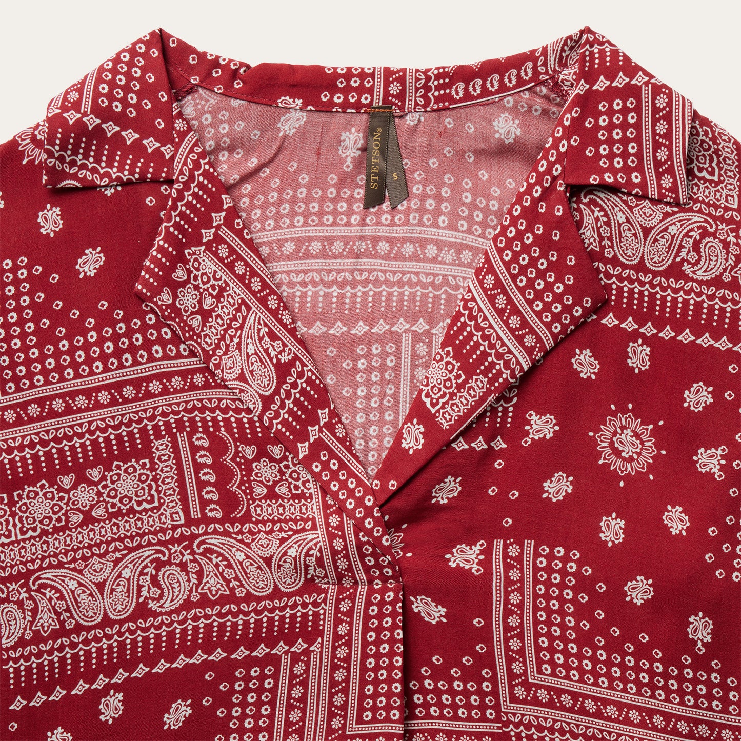 Red Bandana Patchwork Blouse | Stetson