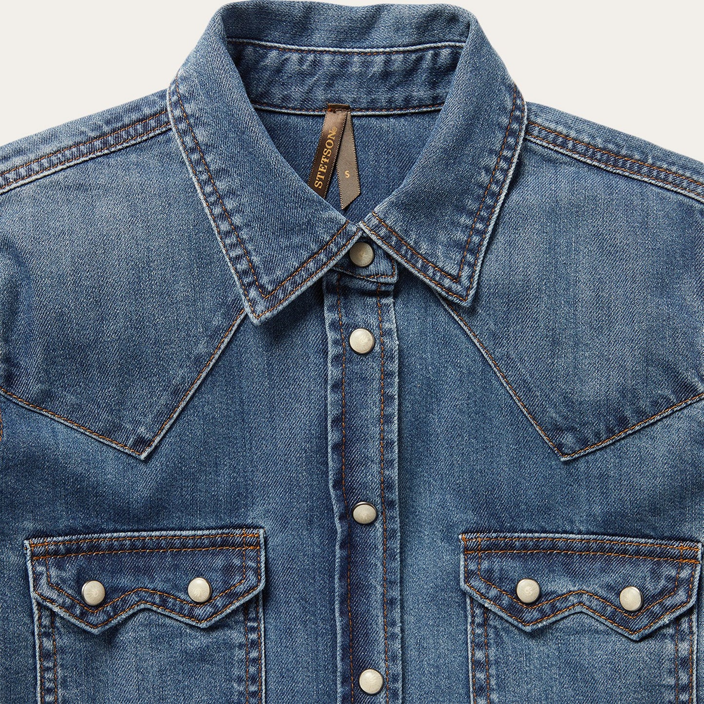 Distressed Denim Shirt | Stetson
