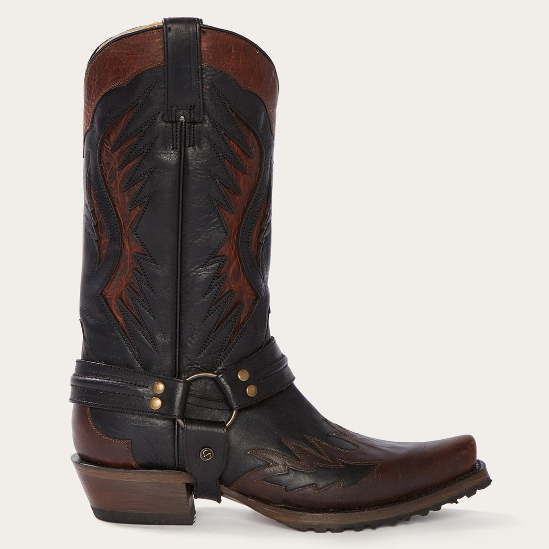 Biker Outlaw Oiled Leather Cowboy Boot | Stetson