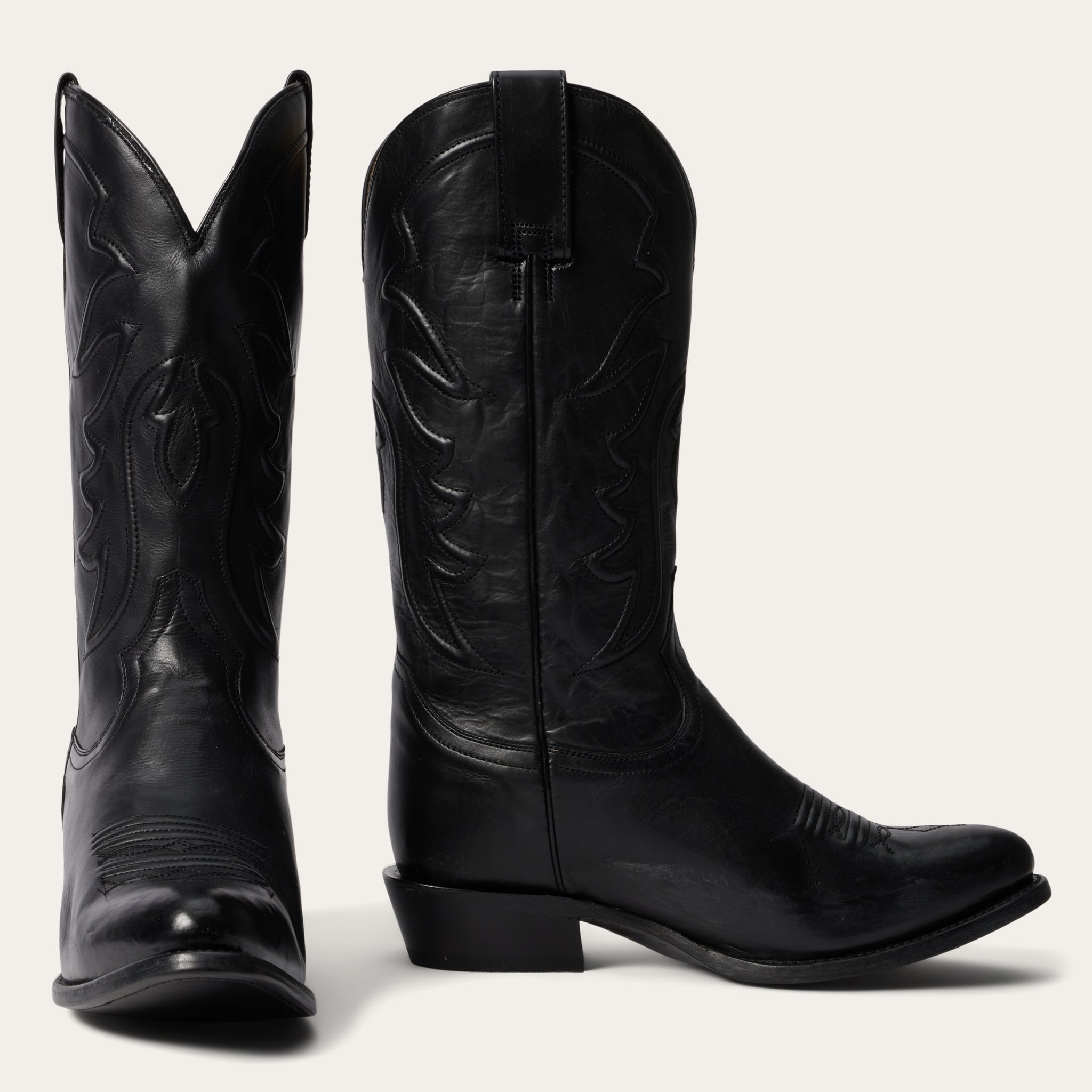 Stetson Men's Ames Classic Cowboy Boot in Black | Western Boots