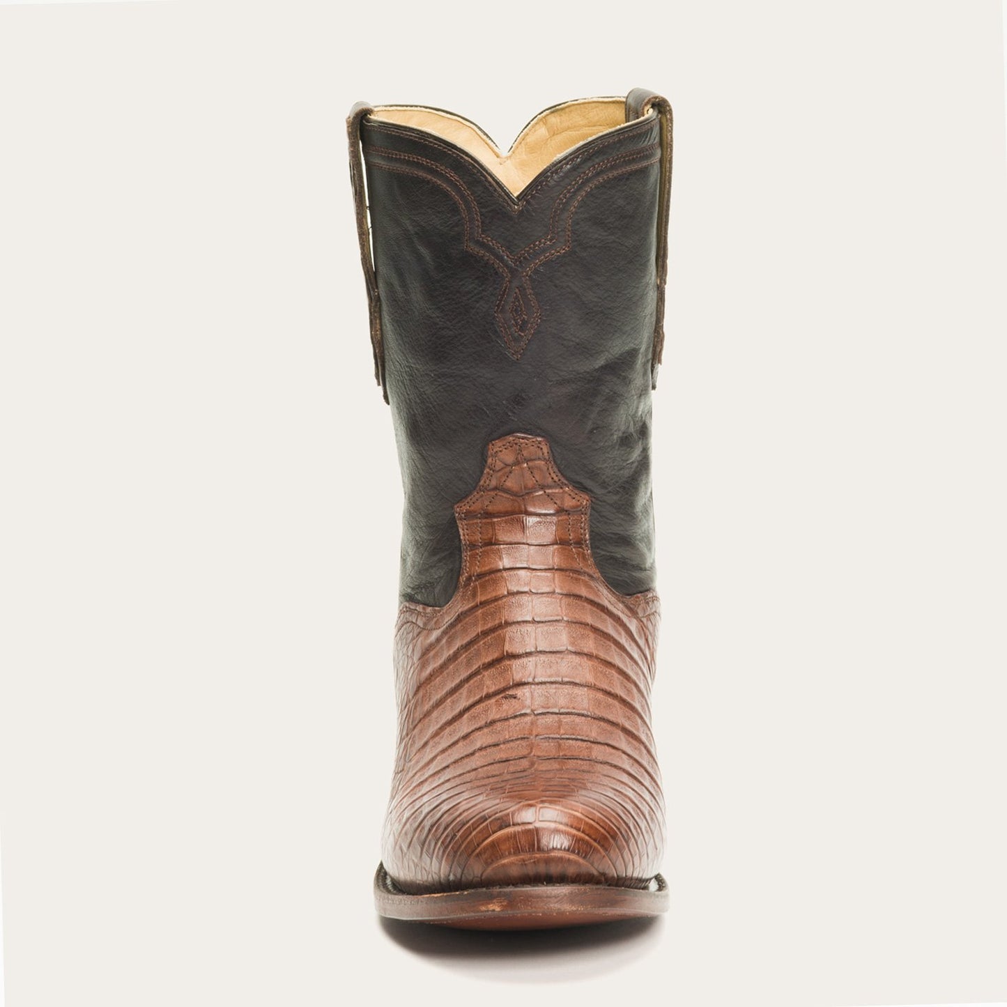 Stetson Men's Roper Boots in Brown Caiman Belly | Shop Now